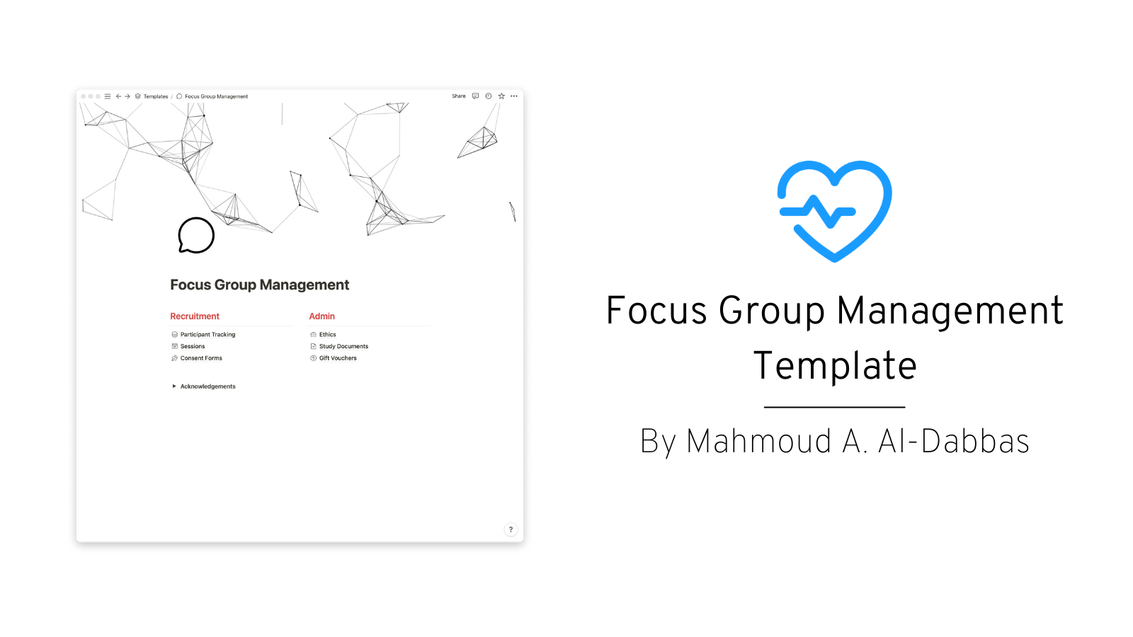 Focus Group Management: Notion Template